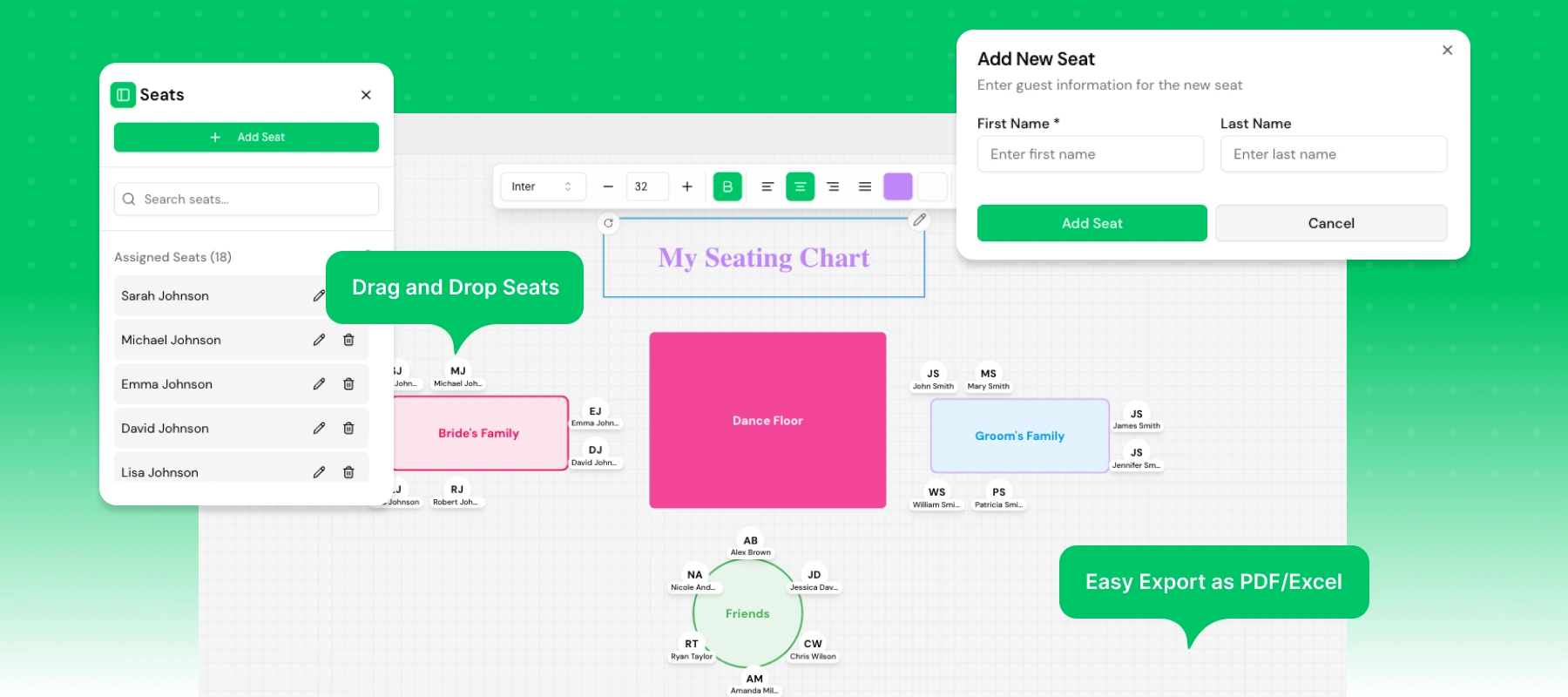 Free Seating Chart Maker for Events (2025) | SeatPlanning